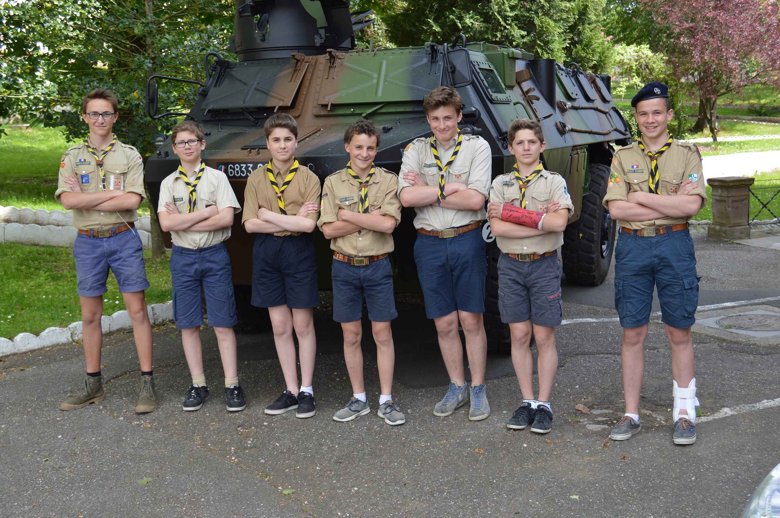 Des scouts d'Europe à la rencontre de l'armée — LaToileScoute